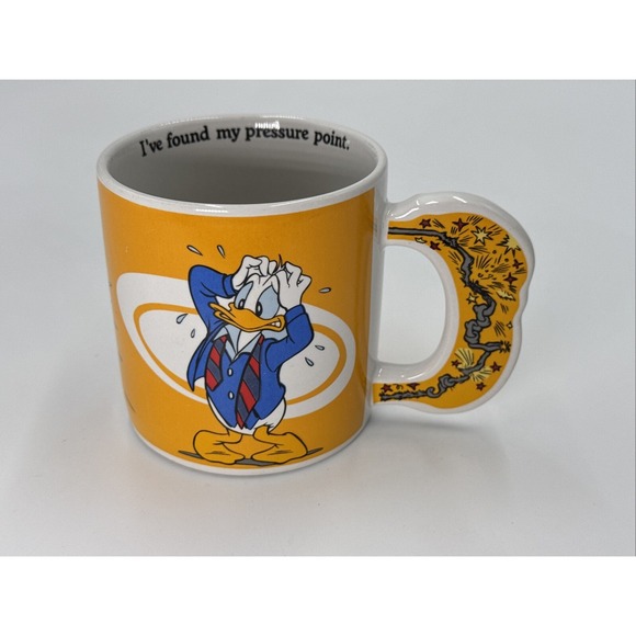 Dining | Vintage Disney Donald Duck Pressure Point Coffee Mug Rare Find ...